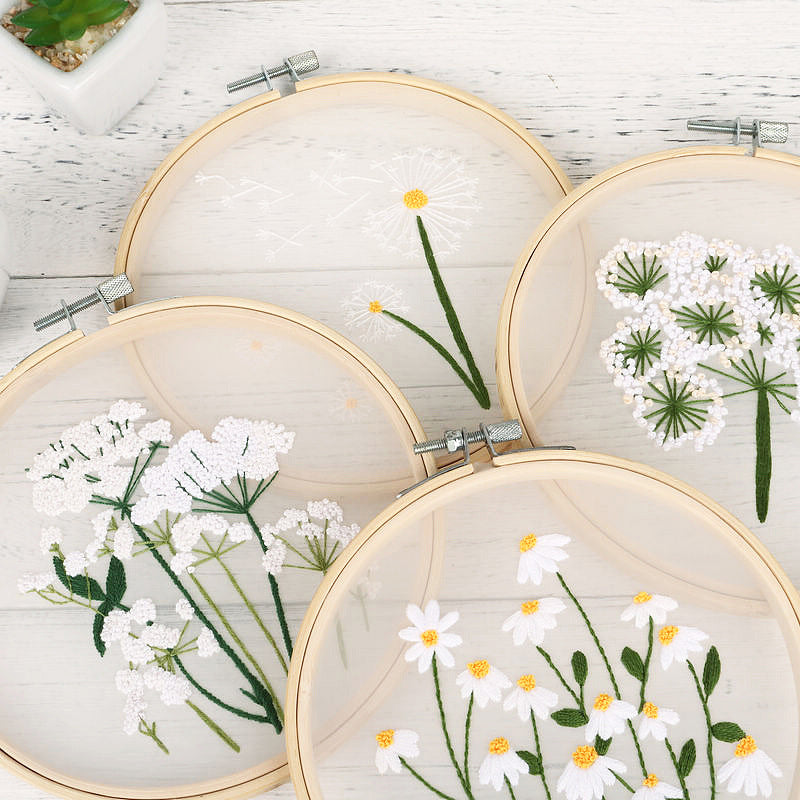 Embroidery Materials - Little Daisy Yarn Sheer Yarn Needle Thread Set